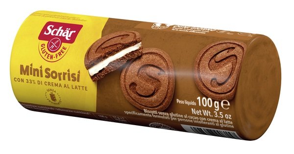 DR. SCHAR Schar Biscotti minisorrisi con crema al latte 100g