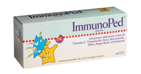 PEDIATRICA Srl Immunoped 14 Flaconcini 10ML Integratore Difese Immunitarie