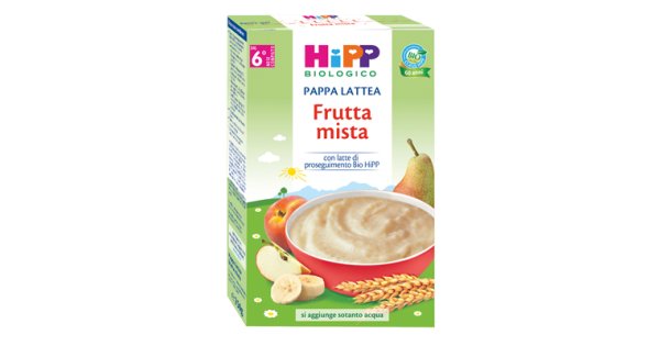 HIPP BIOLOGICO - PAPPA LATTEA FRUTTA MISTA ( 6+ MESI )